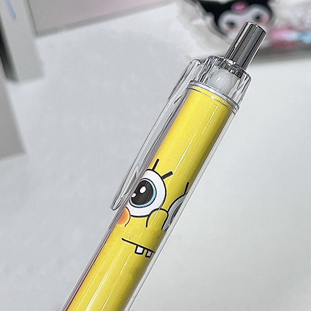 SpongeBob Gel Pen 0.5mm Retractable Gel Pen Cute Cartoon Gel Pen ...