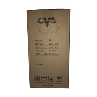 CVS 1722 COMPUTER CASE WITH 750W PSU - 120MM FAN/FLAT CABLES/BLACK (M ...