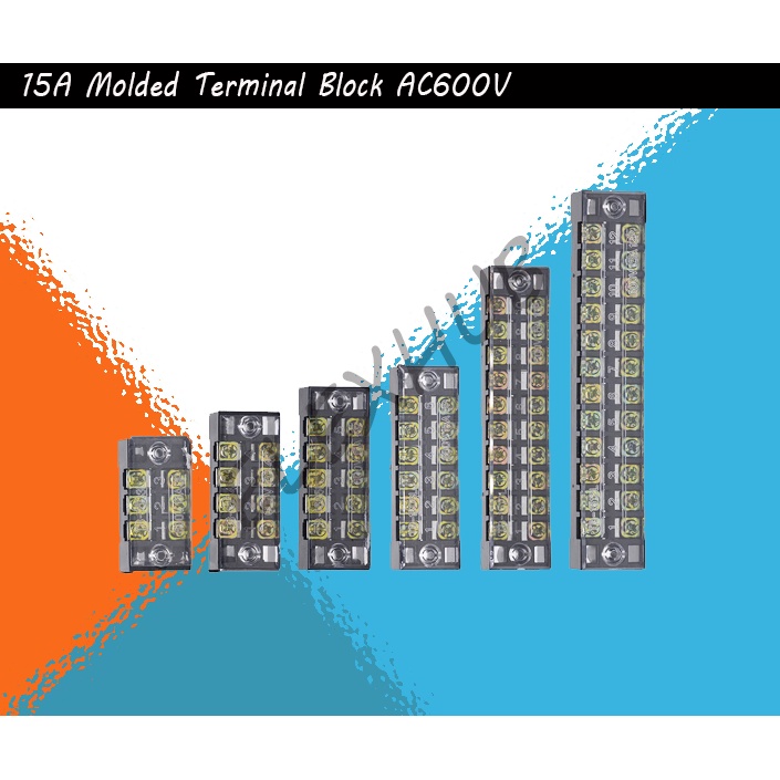 15A Molded Terminal Block AC600V TB-1503 TB-1504 TB-1506 TB-1508 TB ... 15A Molded Terminal Block AC600V TB-1503 TB-1504 TB-1506 TB-1508 TB ...
