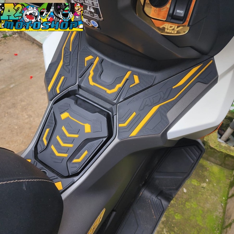 Honda ADV 160 Tank Pad Sticker Decals Carbon / Rubber Deck Pad ...