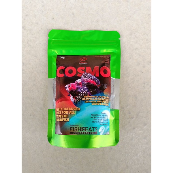 Cosmo Premium Goldfish Pellets Fish Food 100g (Sinking) | Shopee ...