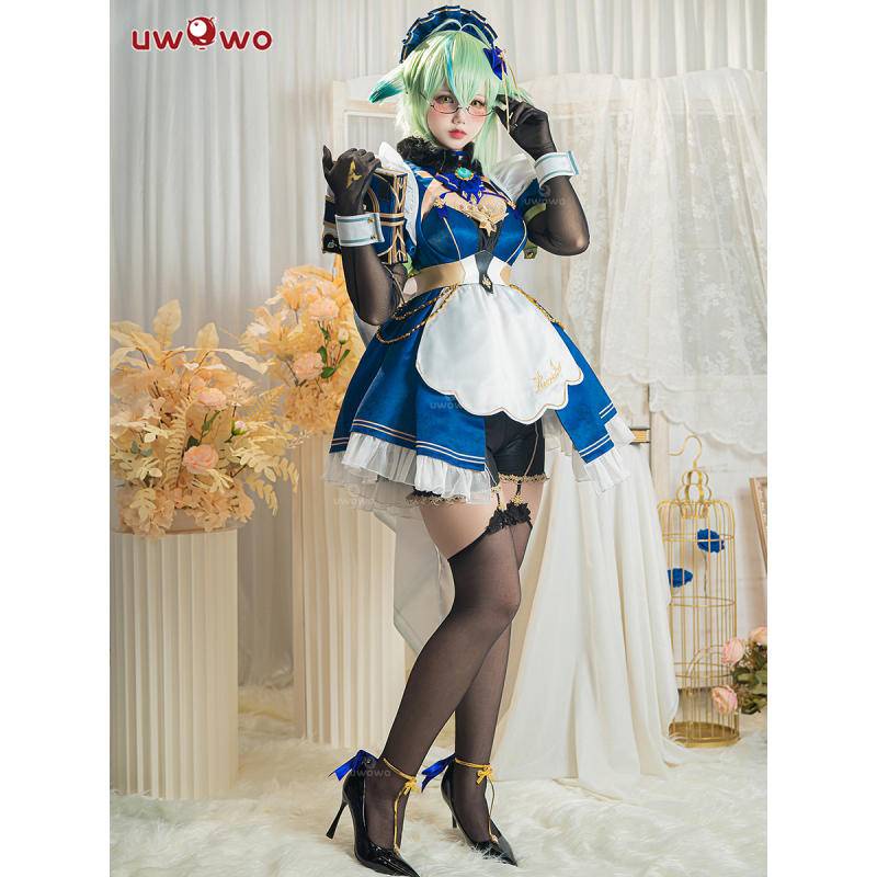 Uwowo Genshin Impact Fanart Sucrose Maid Dress Cosplay Costume | Shopee ...