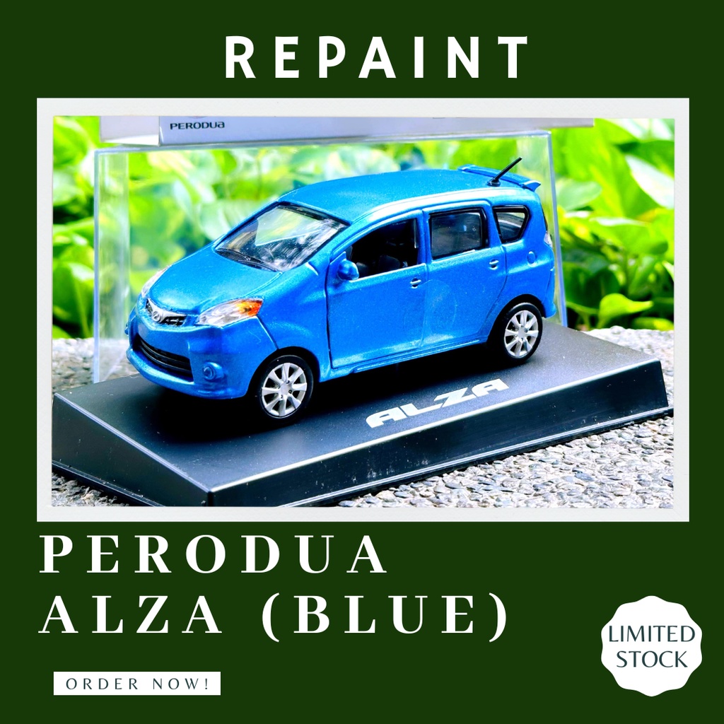 DIECAST PERODUA ALZA BLUE (REPAINT) | Shopee Philippines