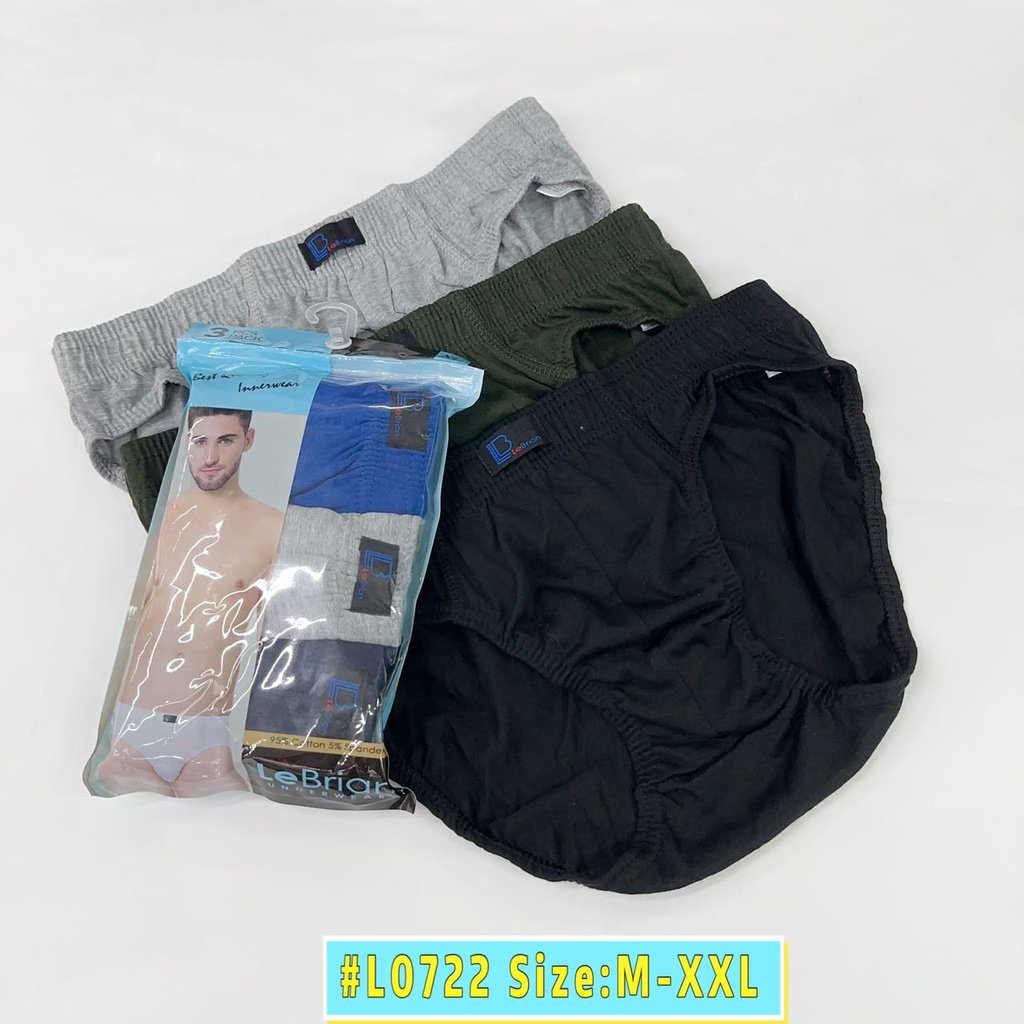 LE BRIAN BRIEF 3IN1 FOR MEN #L0722 | Shopee Philippines