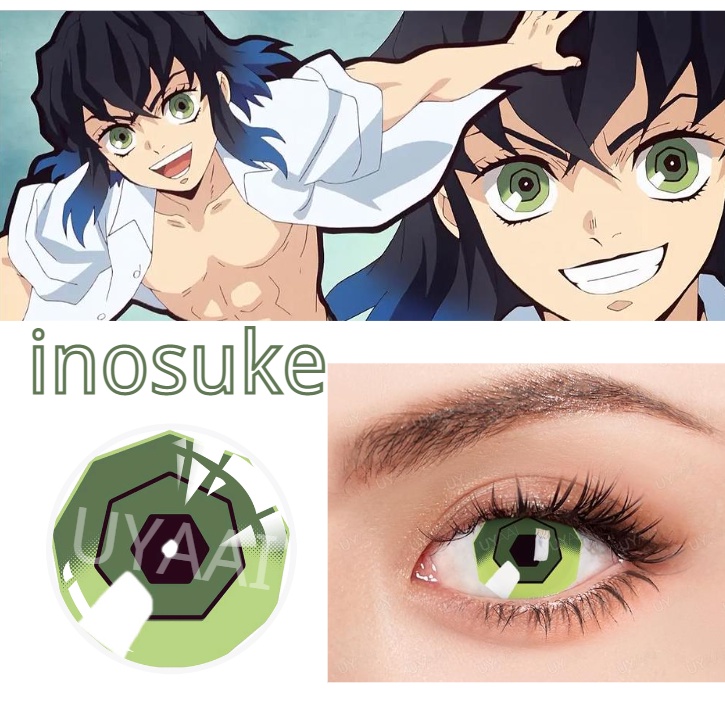 【NEW】UYAAI 2pcs\pair contact lens Demon Slayer cosplay contact lens ...