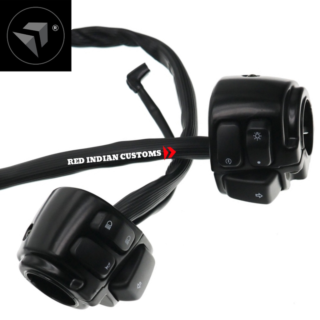 MOTORCYCLE HANDLEBAR CONTROL SWITCH 25 MM / 1" DIAMETER FOR BOBBER ...