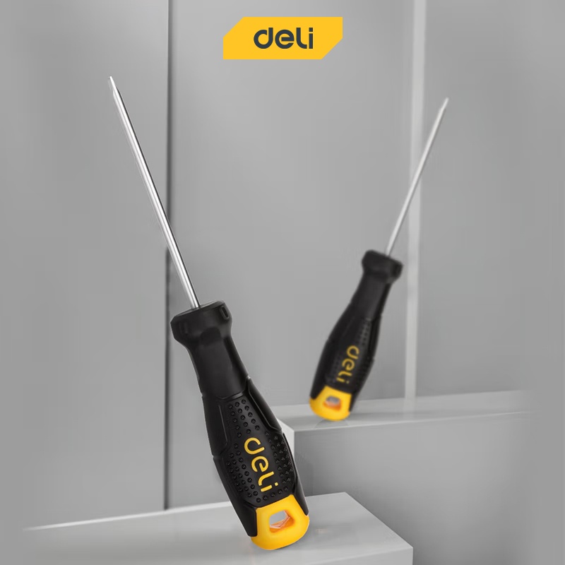 Deli 1Pcs Magnetic Screw Driver Slotted Screwdriver EDL6230751 | Shopee ...