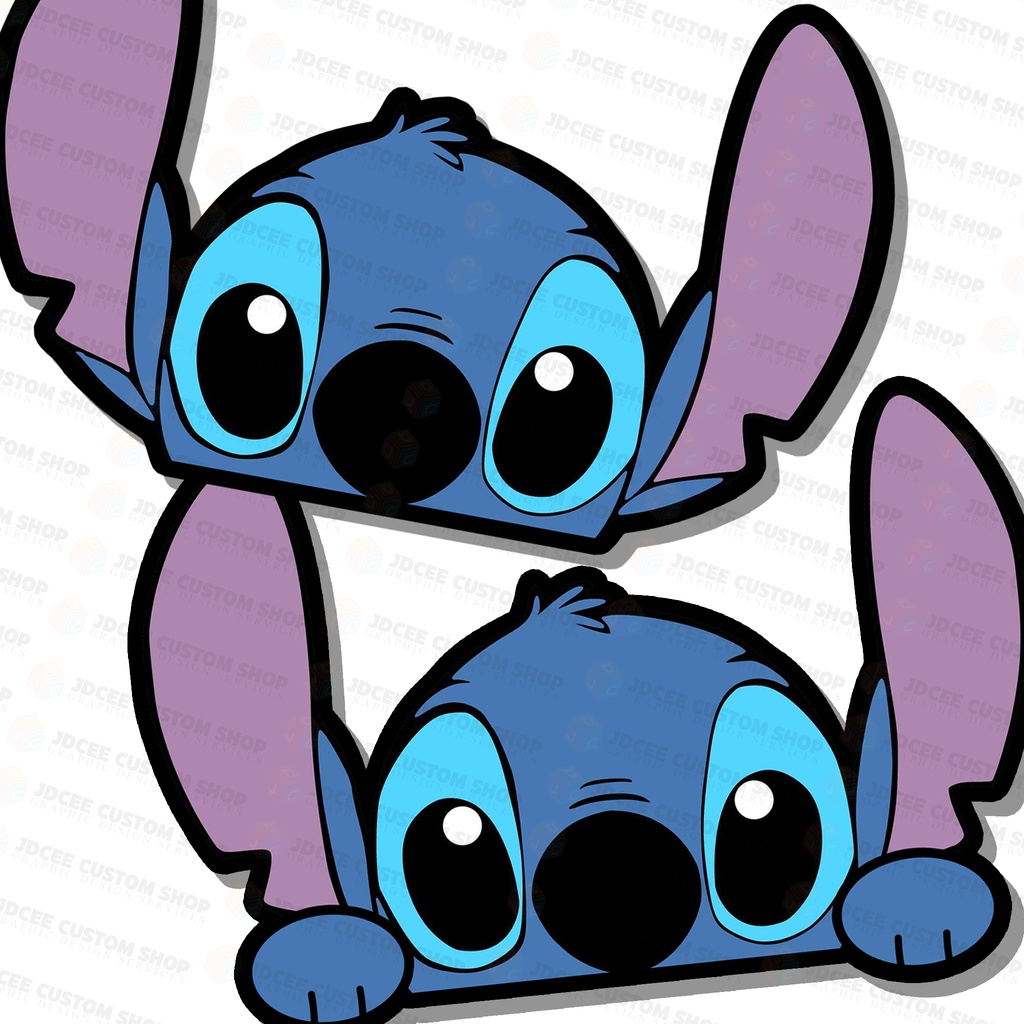 Disney Stitch Character Waterproof Peeker Sticker | Shopee Philippines