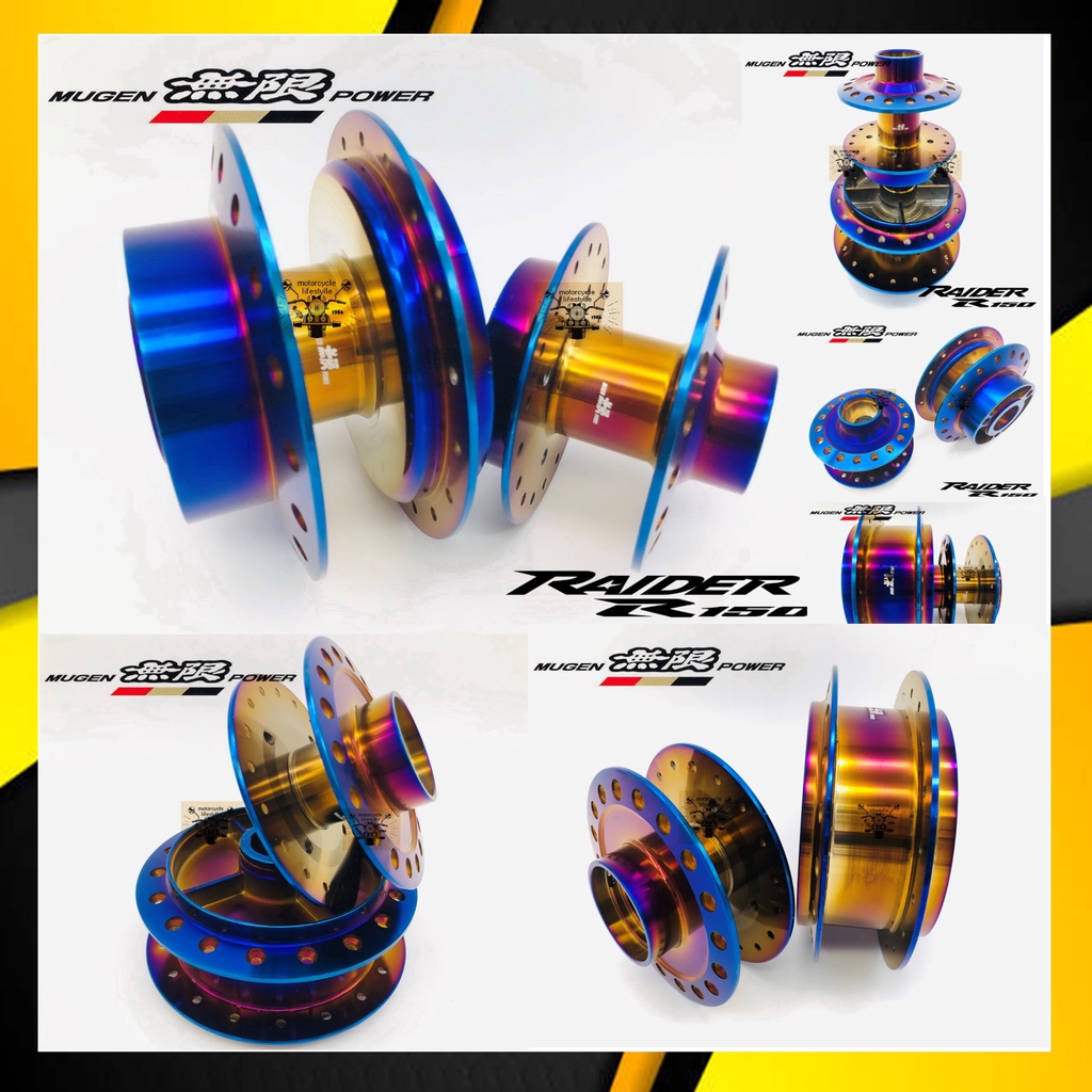 Motorcycle Hub Blue Titanium (XRM110, XRM125, Wave100/125, Raider150 ...