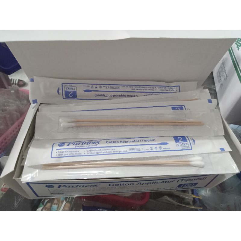 cotton applicator TIPPED (PARTNERS) | Shopee Philippines