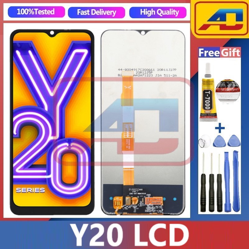 Vivo LCD Y20 Y20T Y20A Y20S Y20i Y20G Y20SG Y3S Y15S Y11S LCD Display ...