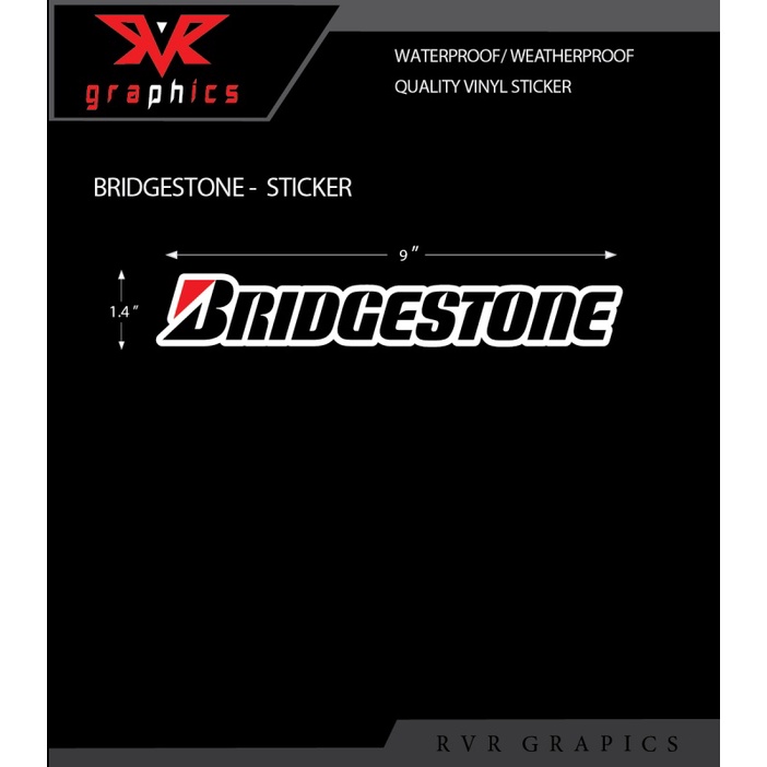 Bridgestone Stickers for Cars, Motorcycle. (with FREE random Stickers ...