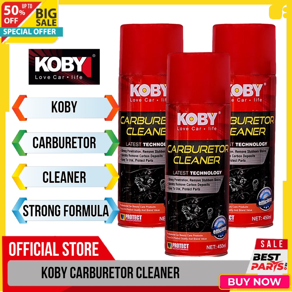 Koby Carburetor Carb Cleaner 450ml (Carburator) for Motorcycle and Car ...