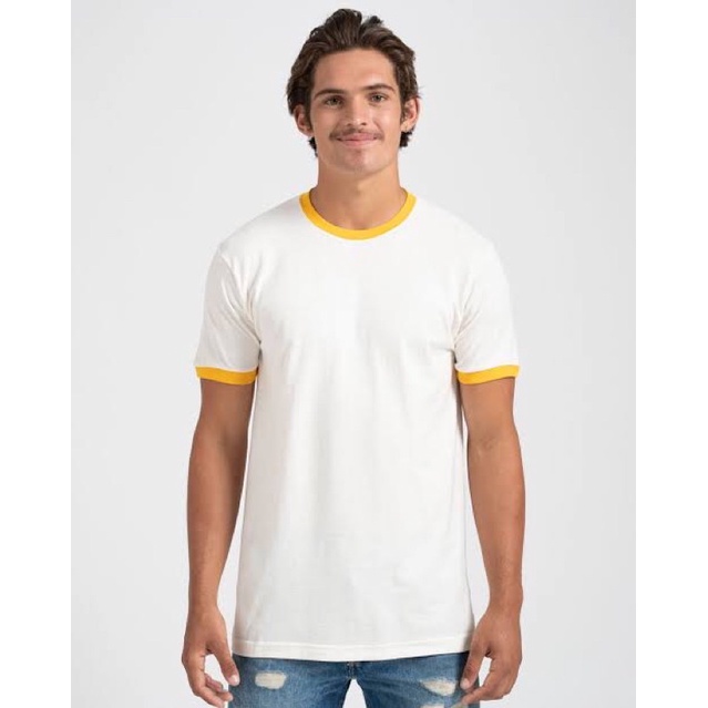 Retro Classic Plain Ringer T-Shirt | Shopee Philippines