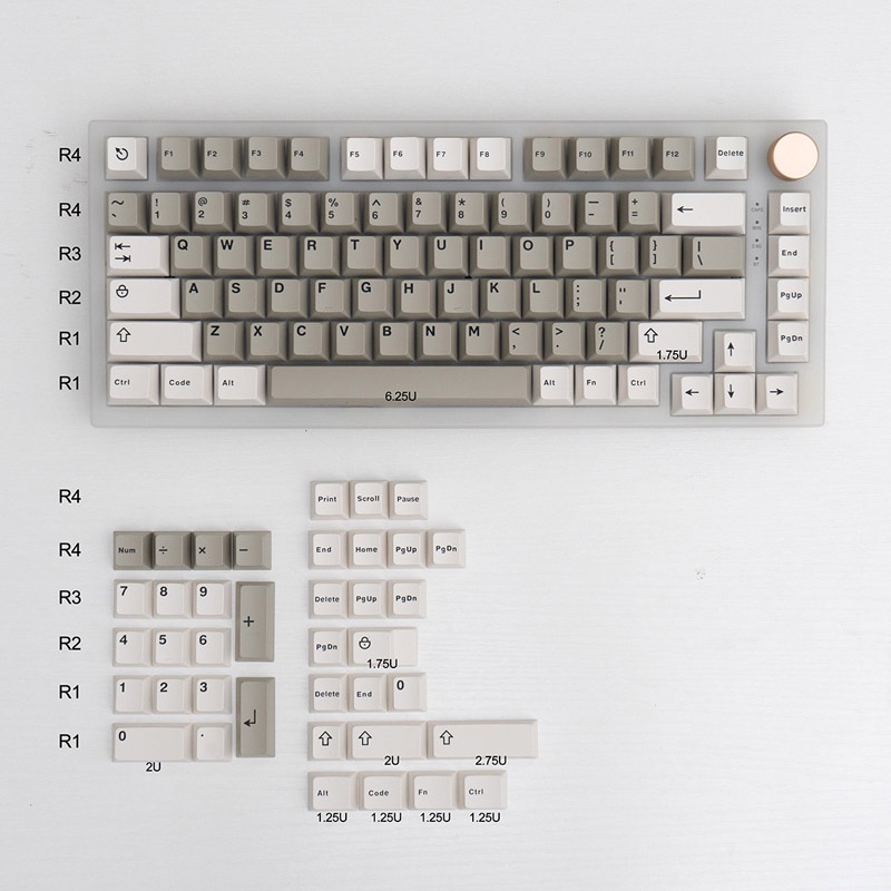 GMK 125 Keys Cherry Profile YMK Double Shot Keycap English Custom ...