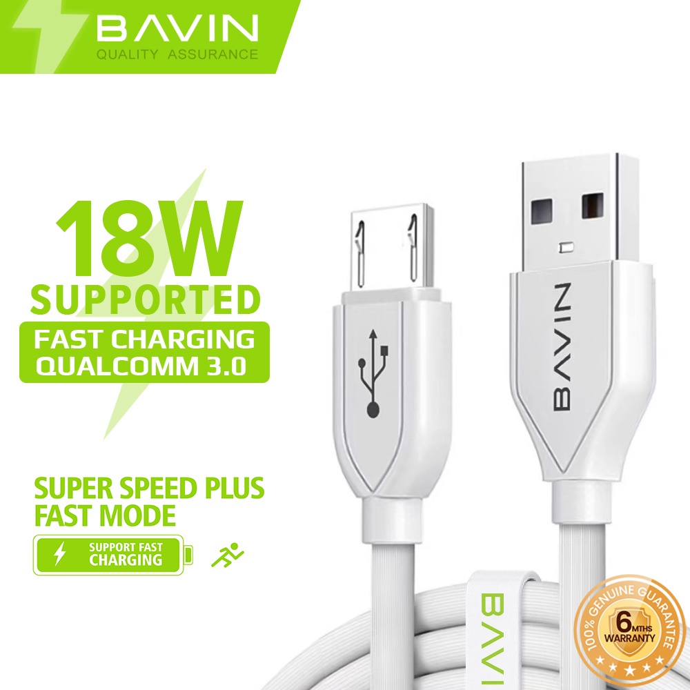 BAVIN CB071 Support QC3.0 Fast Charging Data Cable 0.5/1/1.5/2 Meters ...