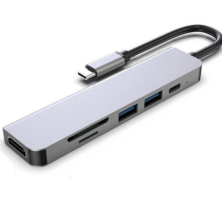 Goojodoq Active Type C Hub Converter 6 In 1 Adapter | Shopee Philippines