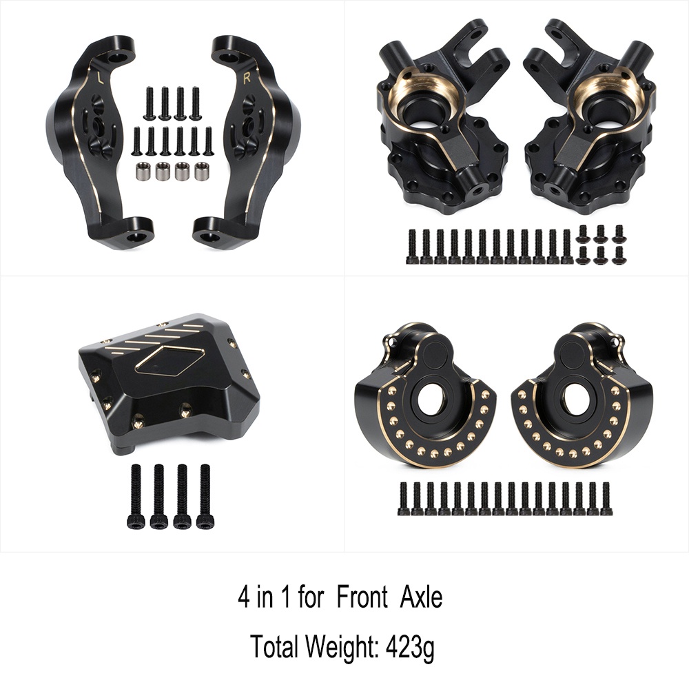 TRX4 Chassis Axle Brass Weights Portal Drive Housing for 1/10 RC ...