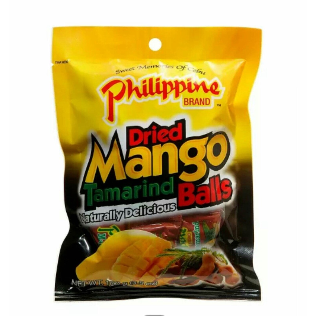 Philippine Brand Dried Mango Tamarind Balls 100g | Shopee Philippines