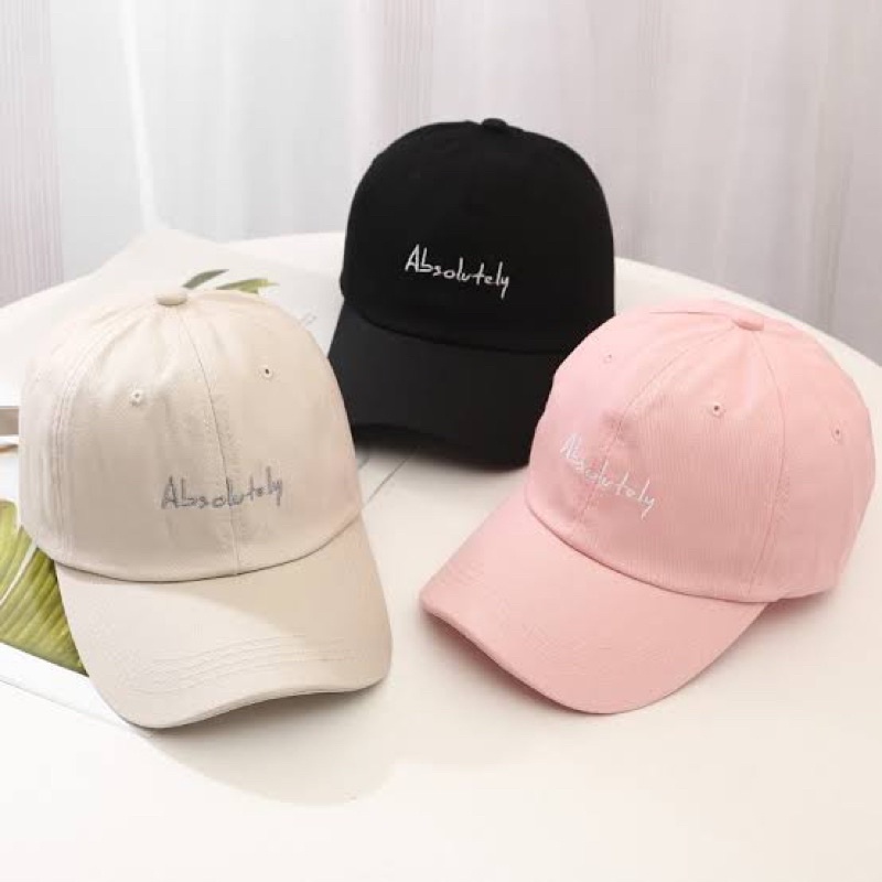 Absolutely embroidered adult men's and women's Baseball caps | Shopee ...