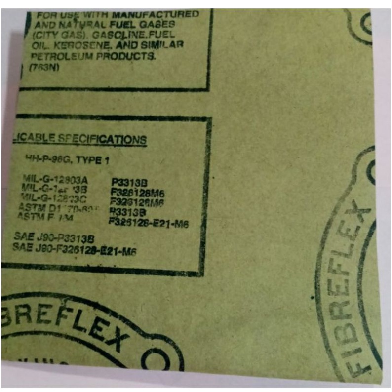 VELLUMOID GASKET #1 1/16 THICKNESS ( BY SQUARE FOOT) D336000177 ...