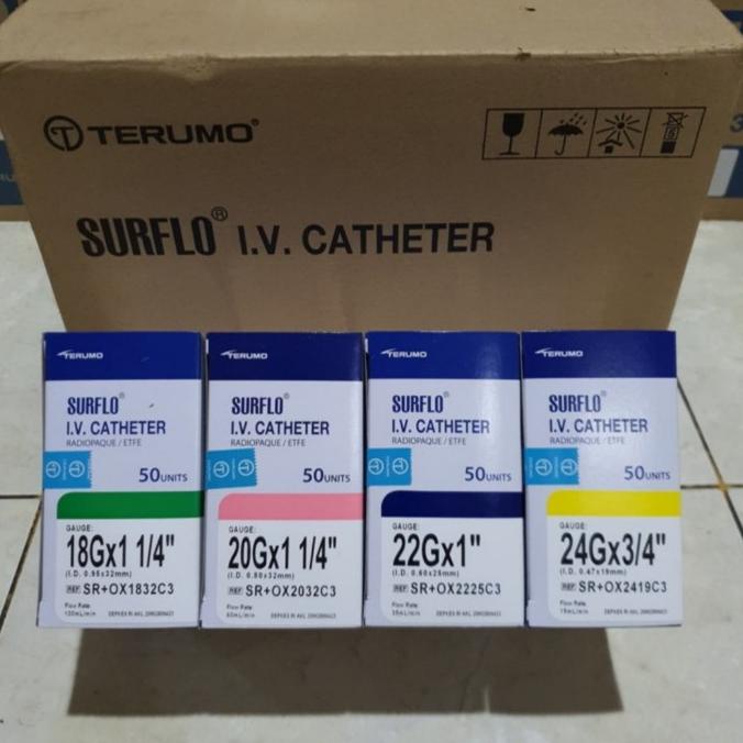 IV Catheter 18 20 22 24 Terumo Surflo 18G 20G 22G 24G I.V Cateter ...