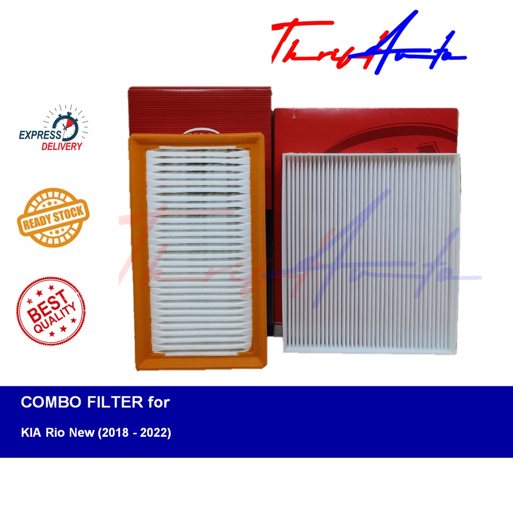 COMBO Filters (Aircon & Air) for KIA Rio (2018 - 2022) | Shopee Philippines