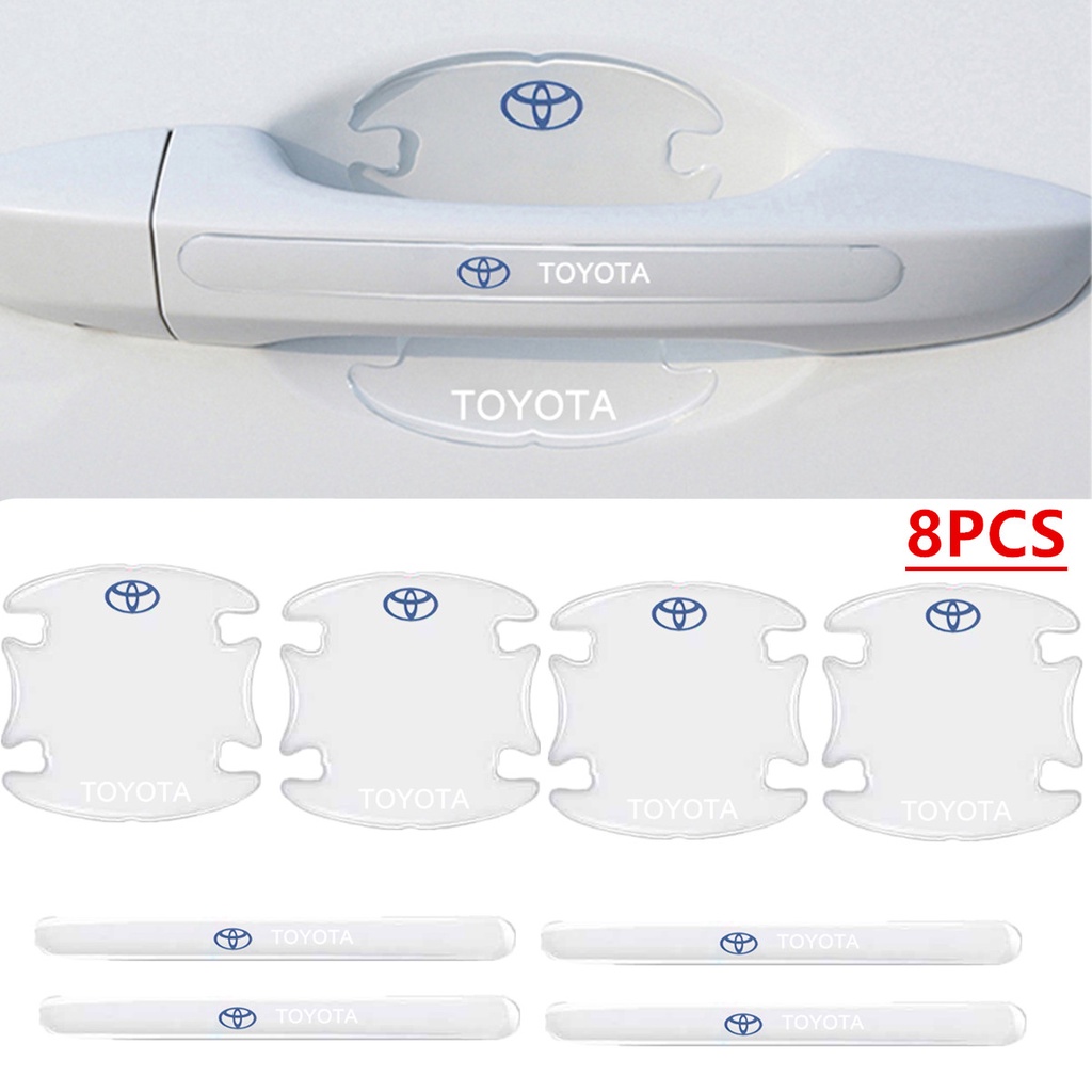 Car Toyota Transparent Door Handle Cup Anti Scratches Stickers ...