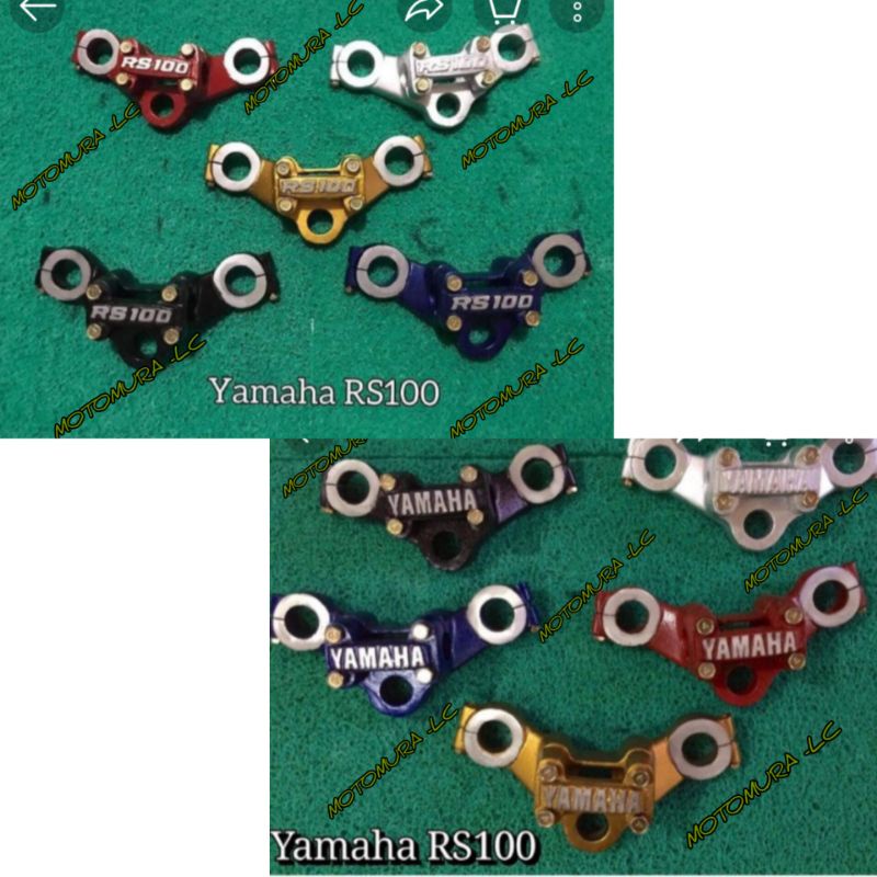 Yamaha RS100 lowering crown/ butterfly for stock shock or Converted to ...
