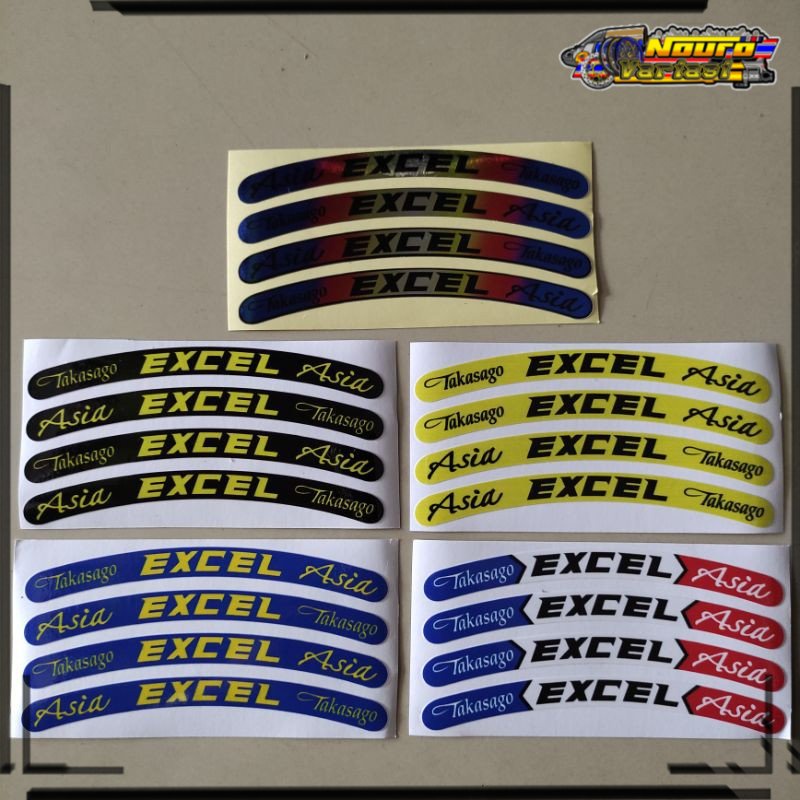 Print list stickers for TAKASAGO excel ASIA THAILAND excel WHEELS, good ...