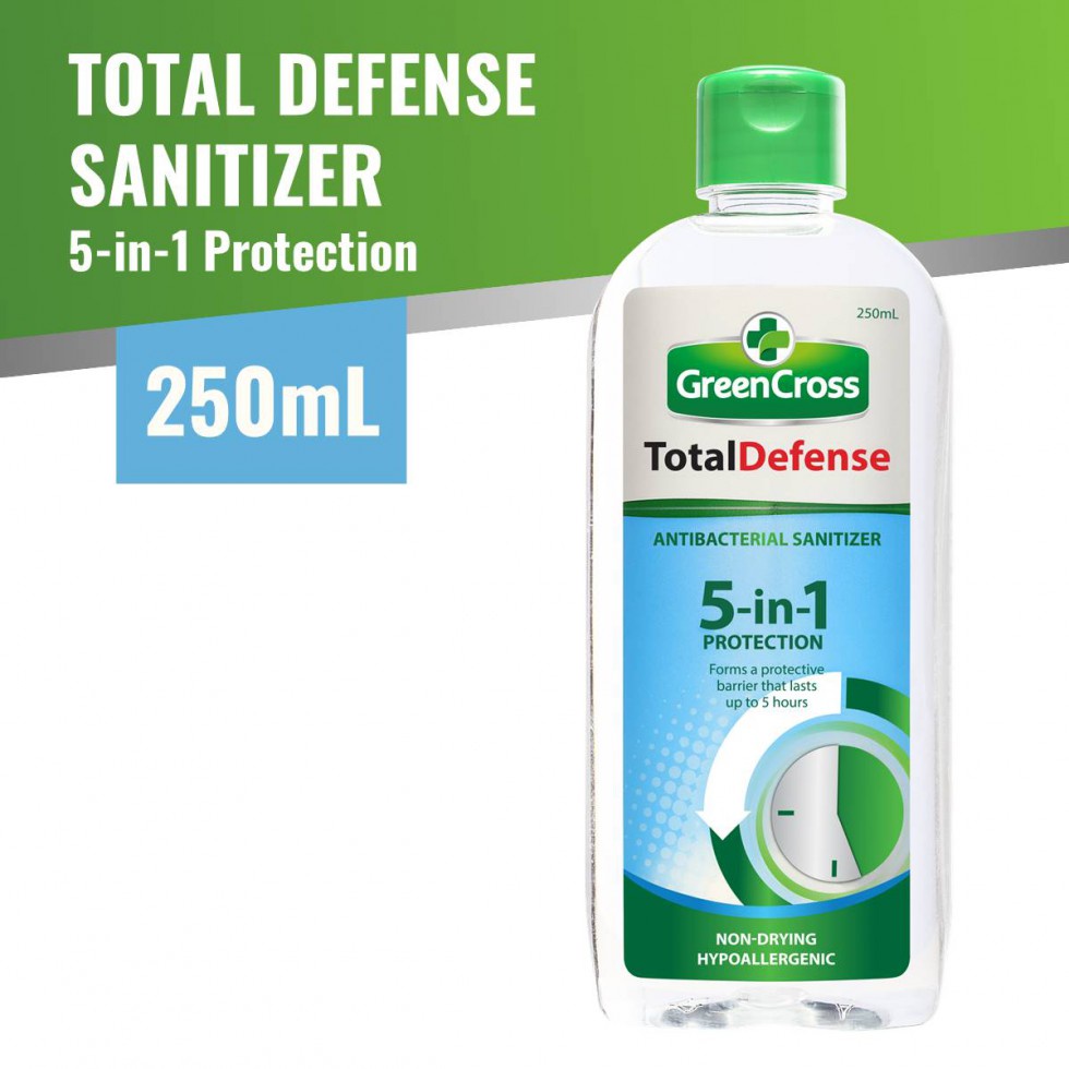 Green Cross Total Defense 5 -in-1 Protection Antibacterial Sanitizer ...