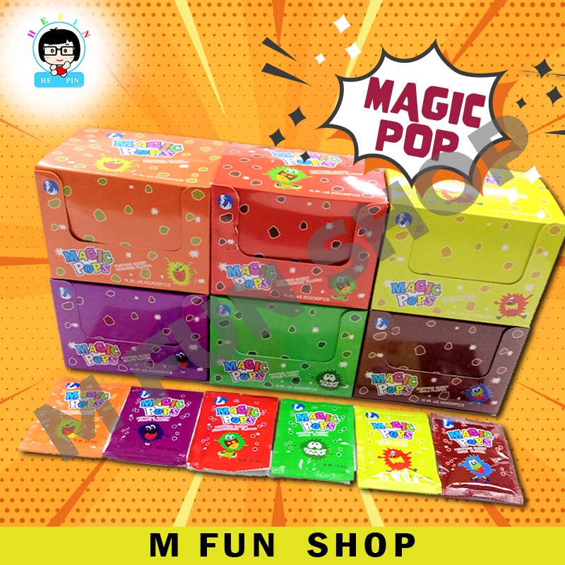 Seahorse 30Pcs Popping Candy Magic Pops Popping Candy Mix Flavor ( 5.5g ...