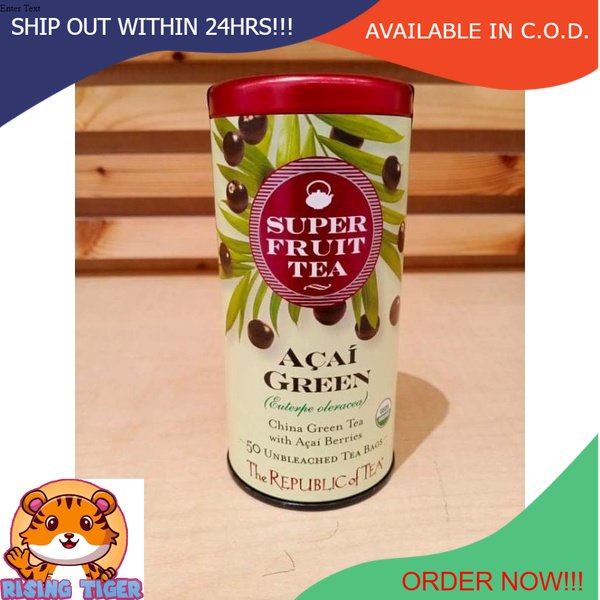The Republic of Tea Super Fruit Tea Acai Green China Green Tea with ...