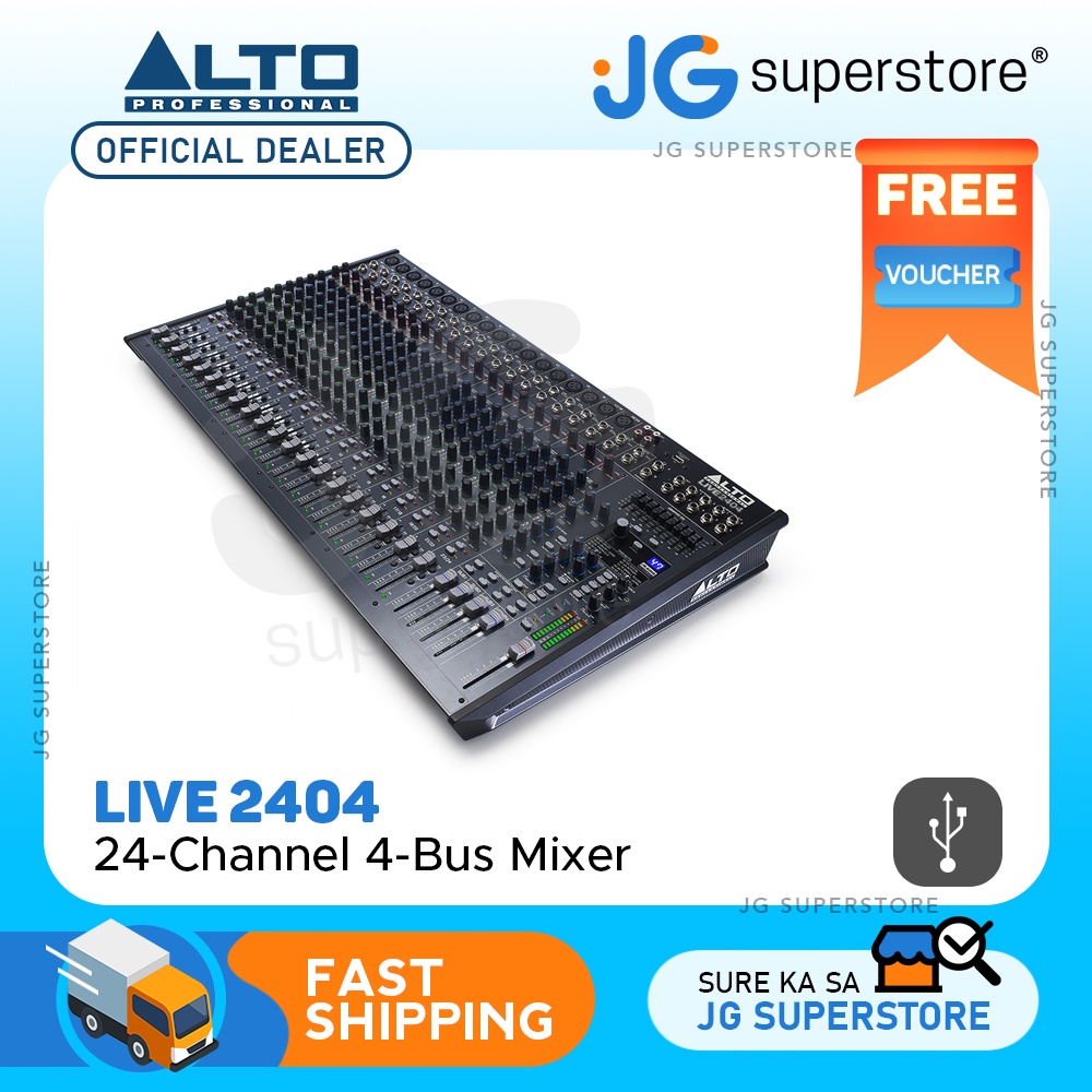 Alto Professional Live 2404 | 24-Channel / 4-Bus Mixer with 18 XLR ...