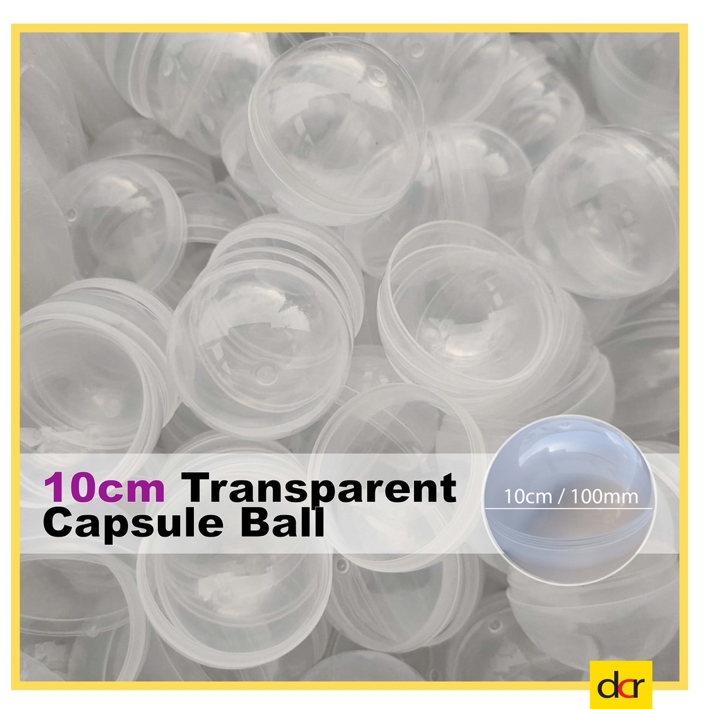 10cm 100mm Transparent Plastic Ball, Capsule Ball Round Ball Vending ...