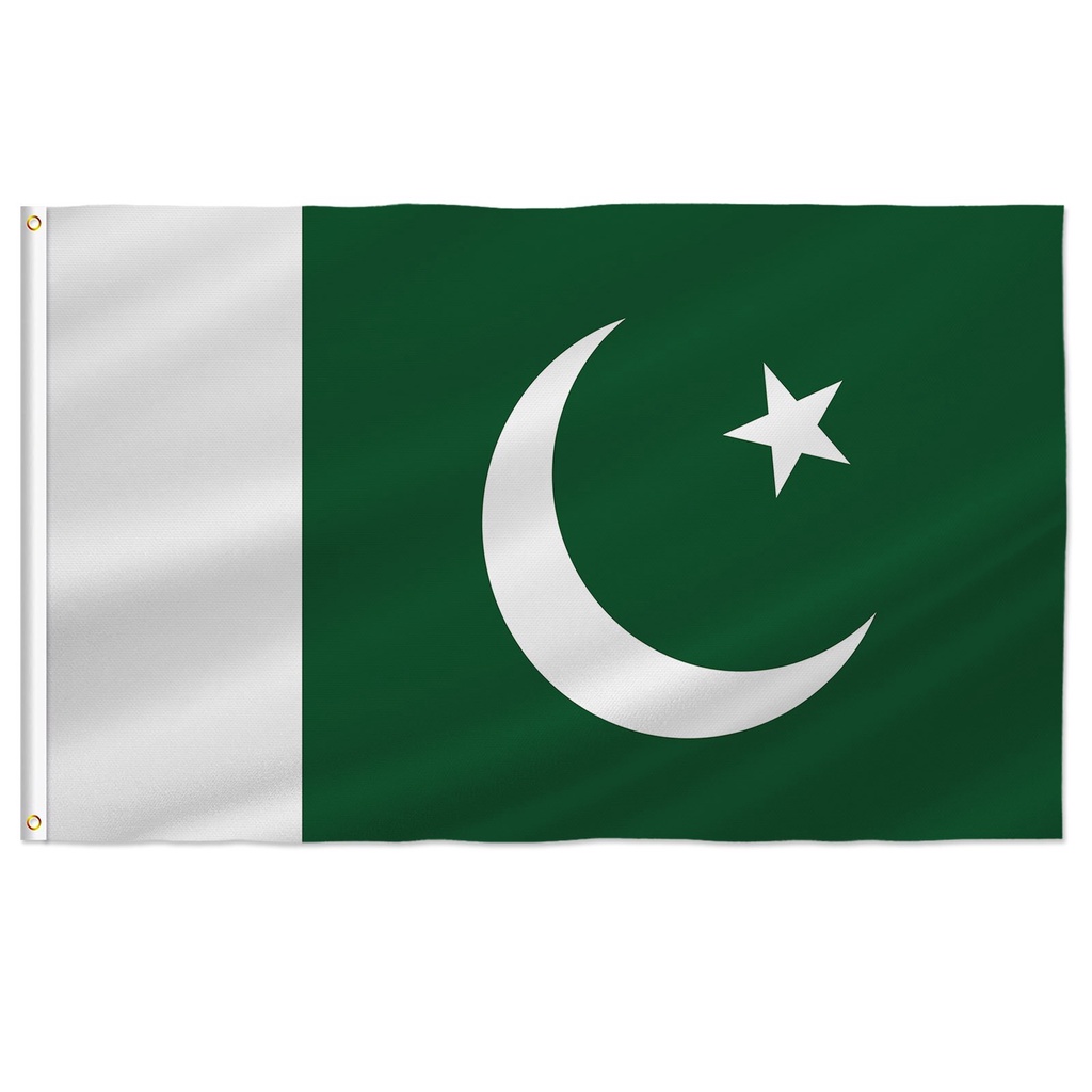 Pakistan Flag 90x150cm, Pakistani National Flag with Brass Grommets for ...