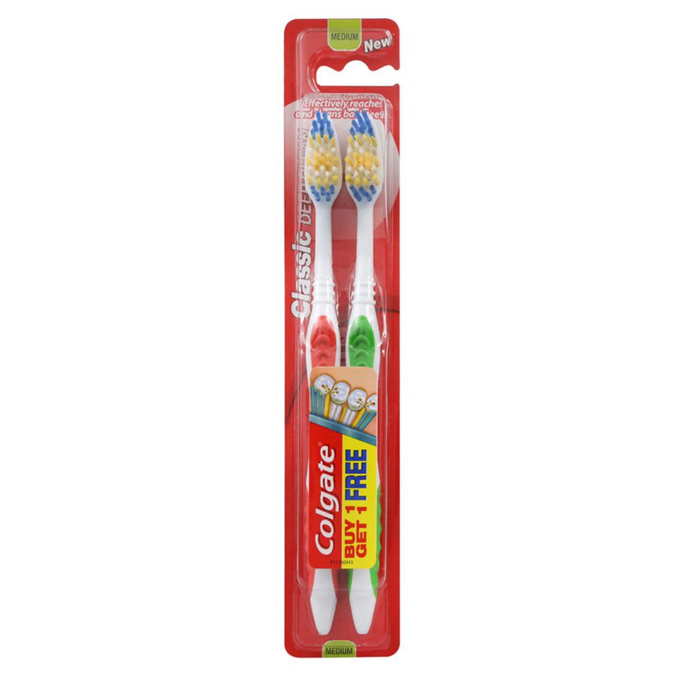 Colgate Toothbrush Classic Clean Twin Medium | Shopee Philippines