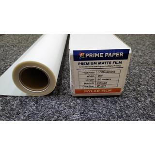 Premium Matte Film Mylar Film A2 size 24" inches x 20 meters 100 ...