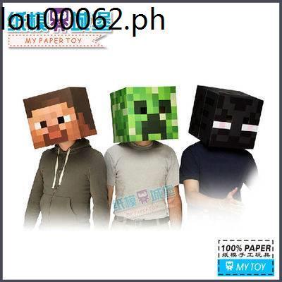 Minecraft Paper Model Headgear Mask Endman Monster Steve Villager ...