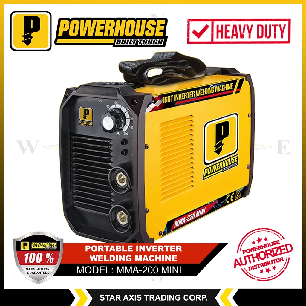 Powerhouse Portable Inverter Welding Machine (MMA 200-MINI) | Shopee ...