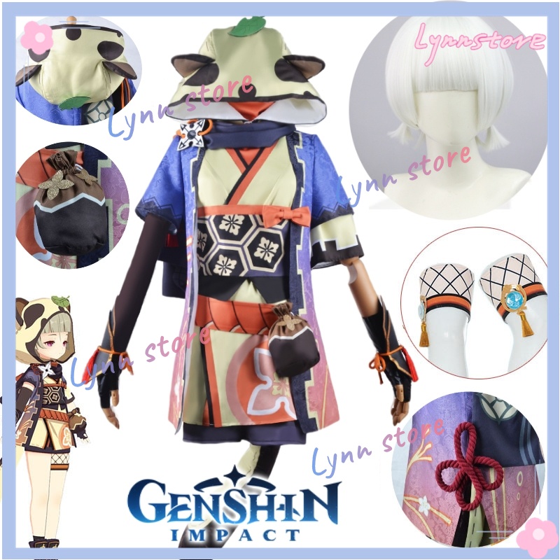 Anime Genshin Impact Sayu Cosplay Costume Wig Game Suit Lolita Kimono ...
