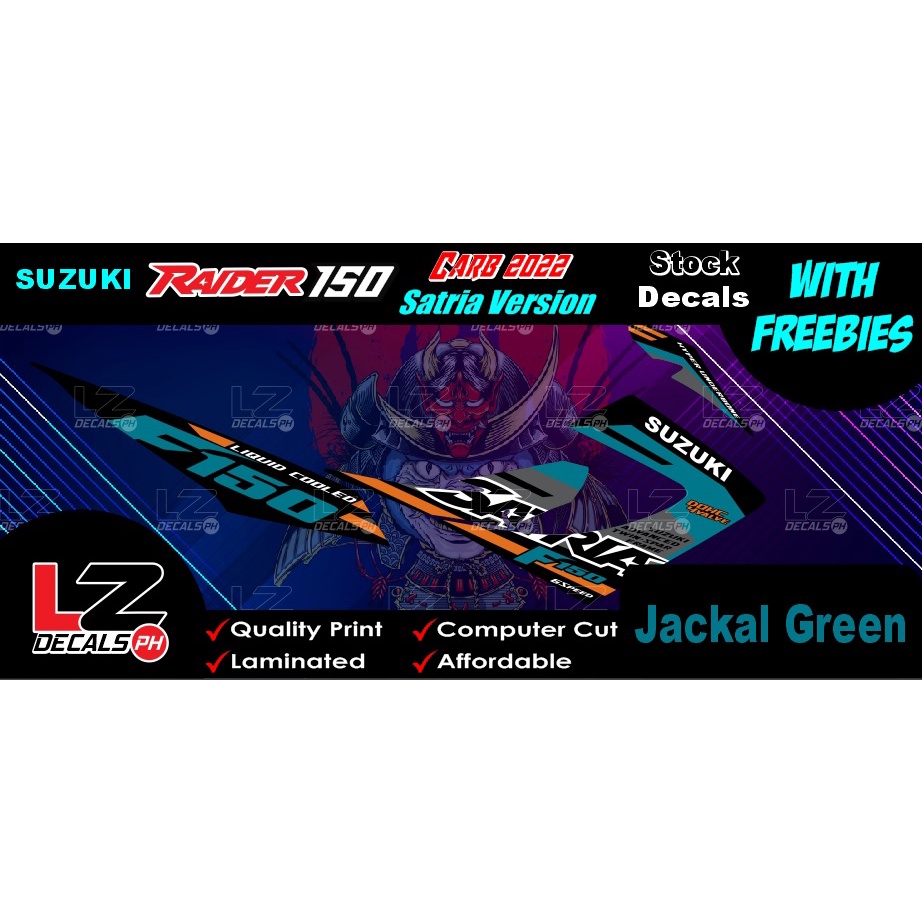 Suzuki Raider 150 Carb (2022) Satria Version Stock Decals / Stickers ...