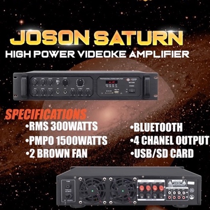 JOSON SATURN Professional Digital Power Amplifier 1500W PMPO USB+SD/MMC ...