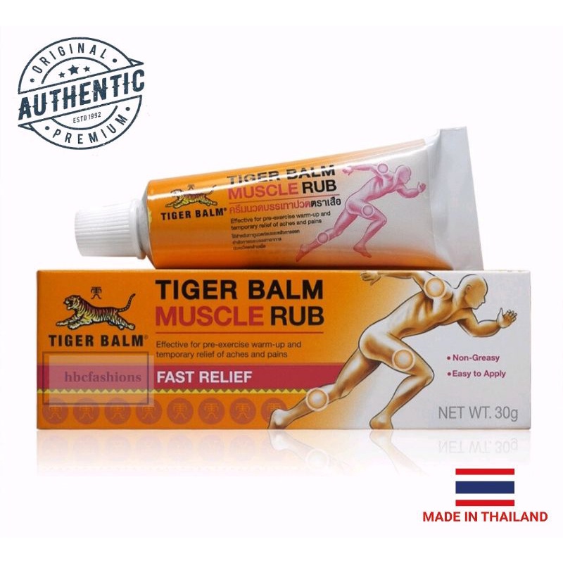 Original Tiger Balm Muscle Rub Fast Relief 30g | Shopee Philippines