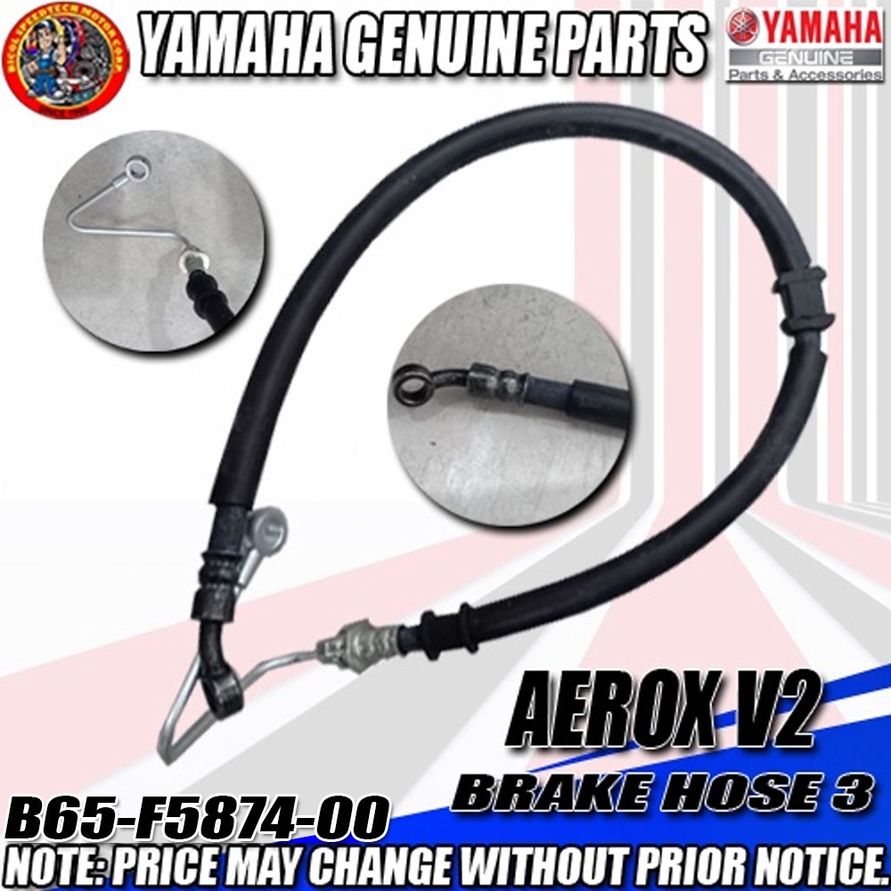 AEROX V1/V2 BRAKE HOSE 3 (YGP) (GENUINE: B65-F5874-00) | Shopee Philippines