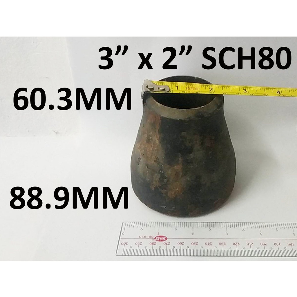 ( SCH80 ) BI CONCENTRIC REDUCER 3" X 2" SCH80 ----- 88.9MM OD X 60.3MM ...