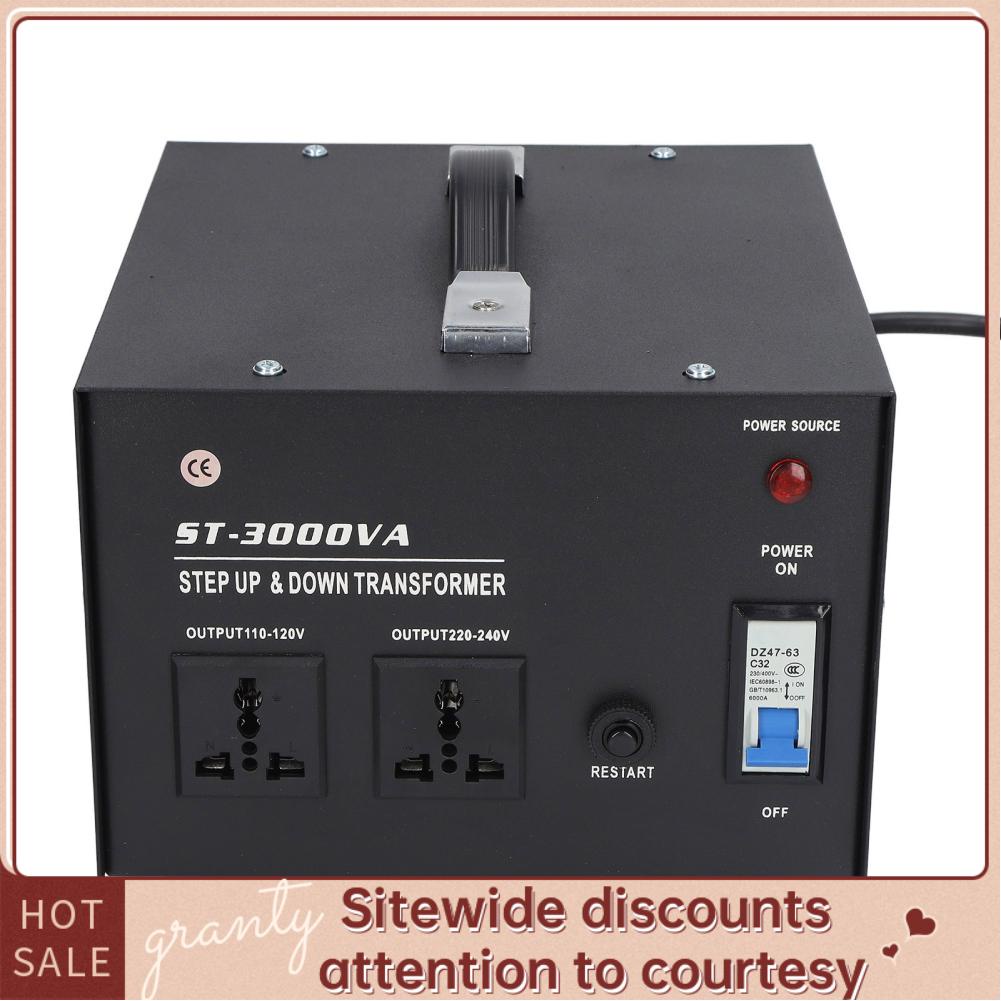 Granty 3000W AC Voltage Transformer 110V to 220V Step Up Buck 2 ...