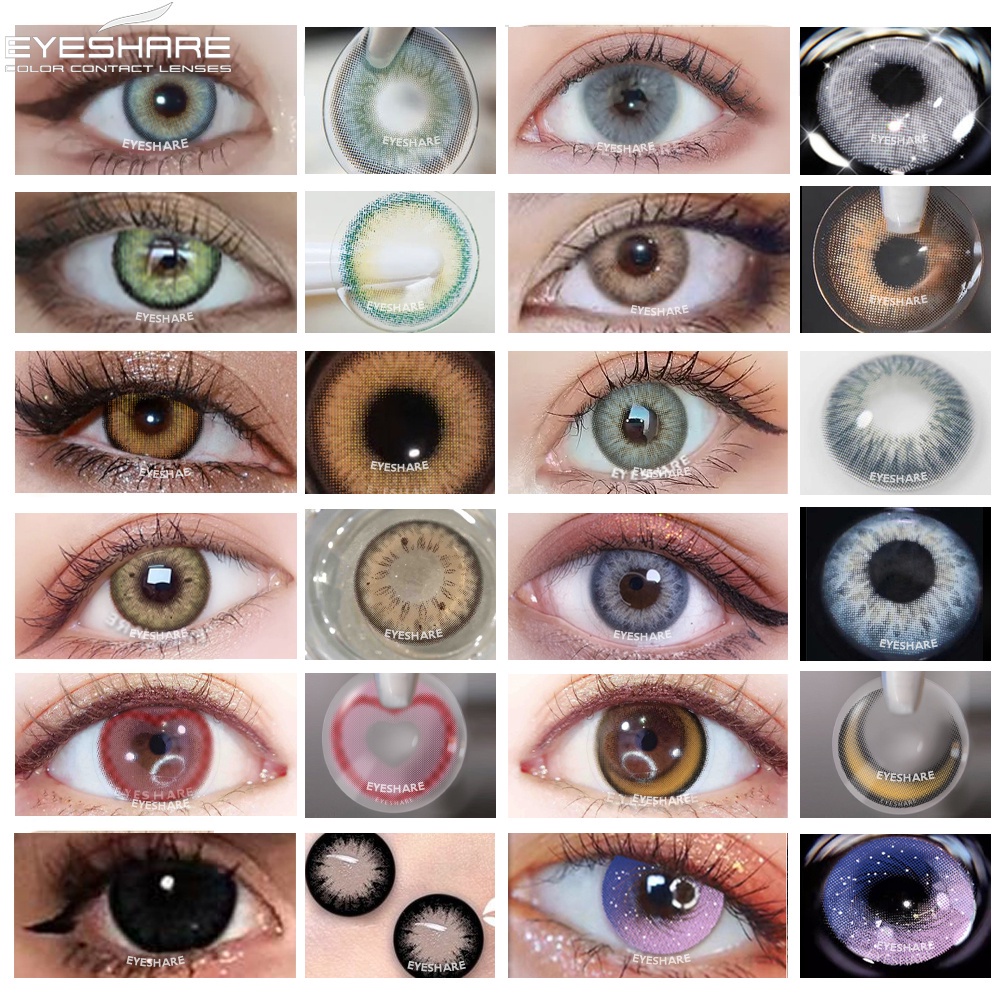 EYESHARE Contact Lenses for Eye Popular Lense Eye Color Cosplay 12 Colors Cosmetic Contact Lens ...