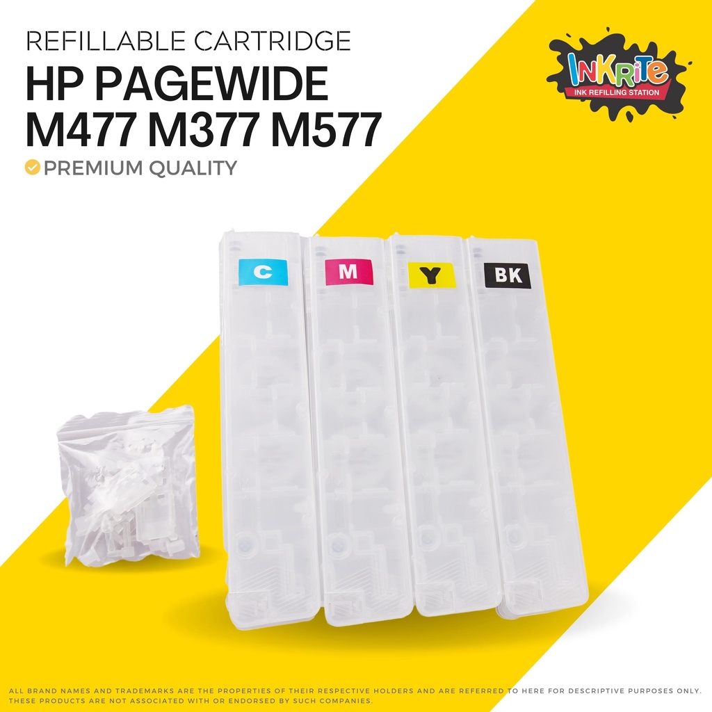 Inkrite Refillable Cartridge for HP PageWide Pro M477 M377 M577 ...