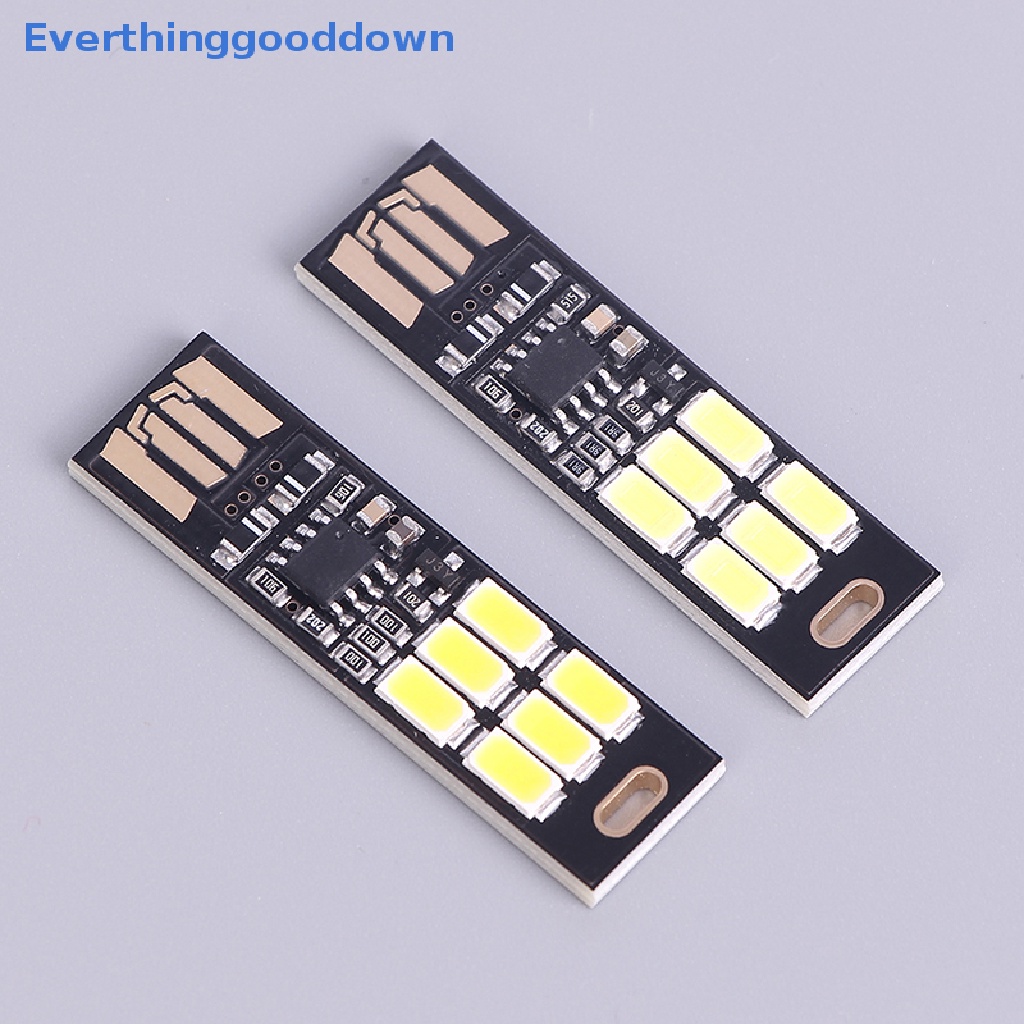 EVERTHING Portable 1W white mini touch switch usb power led light night ...
